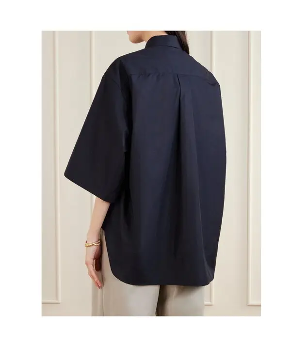 Wardrobe.NYC Short Sleeve Buttoned Shirt With Patch Pocket