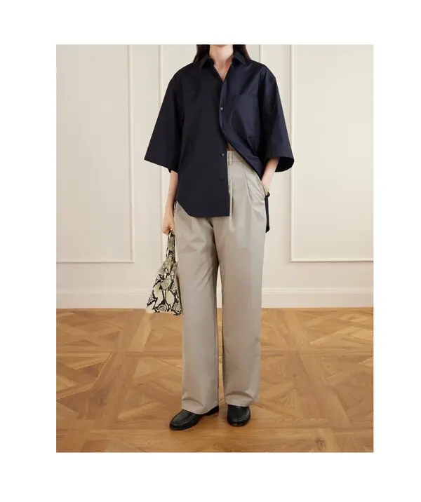 Wardrobe.NYC Short Sleeve Buttoned Shirt With Patch Pocket