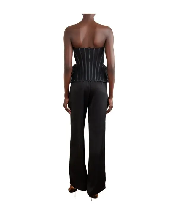 Carolina Herrera Strapless Tulle Bustier Top