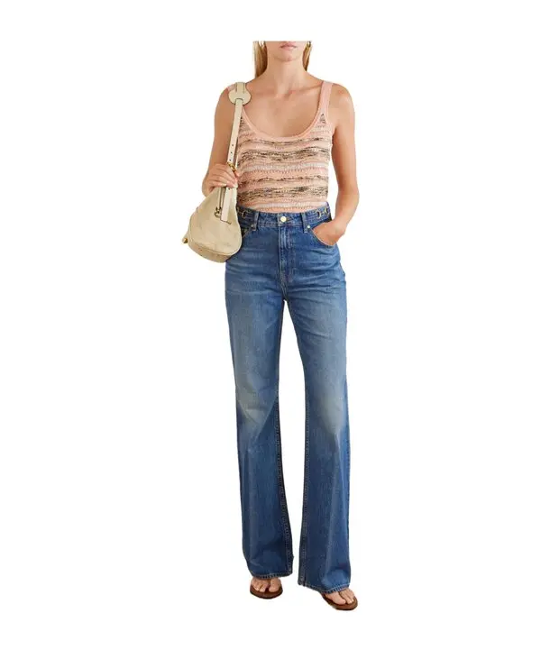 Ulla Johnson Colette Embellished High-rise Straight-leg Jeans