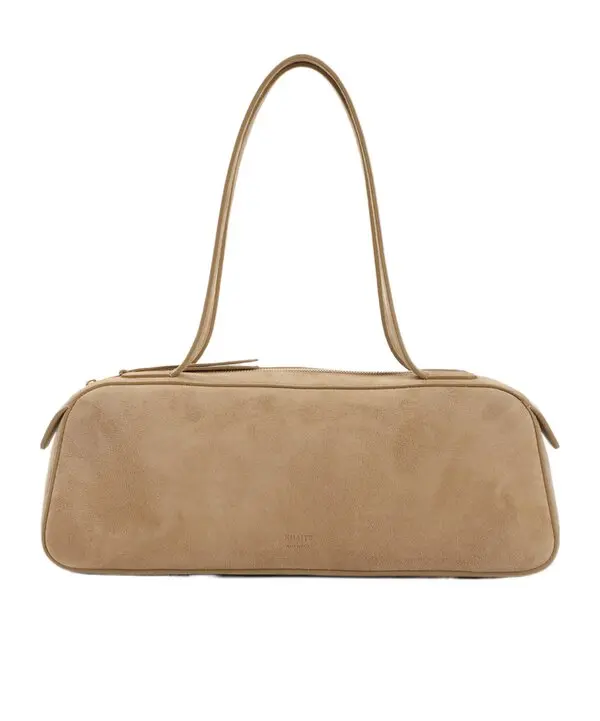 Khaite Simona Zipped Shoulder Bag - Brown