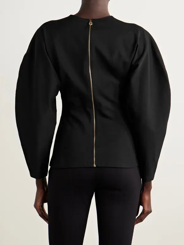 Carolina Herrera Arc Round Neck Top
