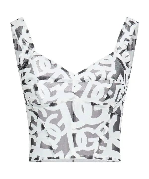 Dolce & Gabbana Sheer Bodysuit - White