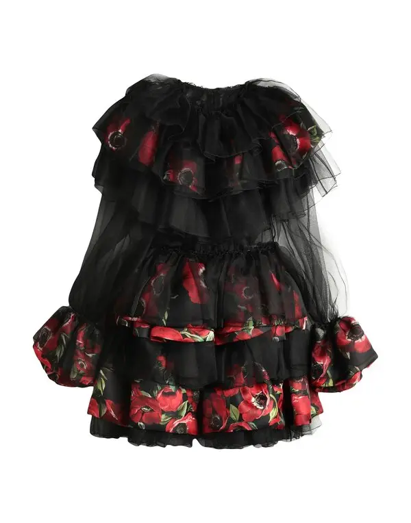Dolce & Gabbana Floral Tiered Tulle Dress