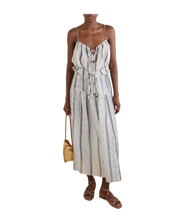 Ulla Johnson Almia Striped Cotton Coverup