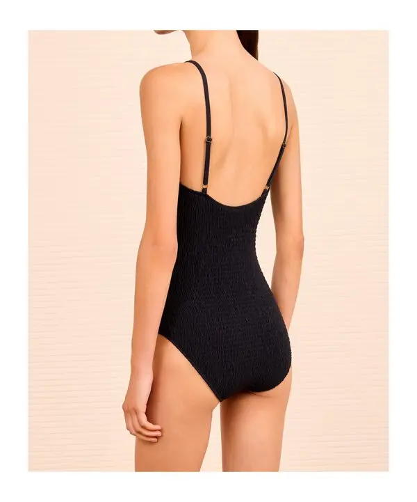Ulla Johnson Biarritz Smocked Swimsuit