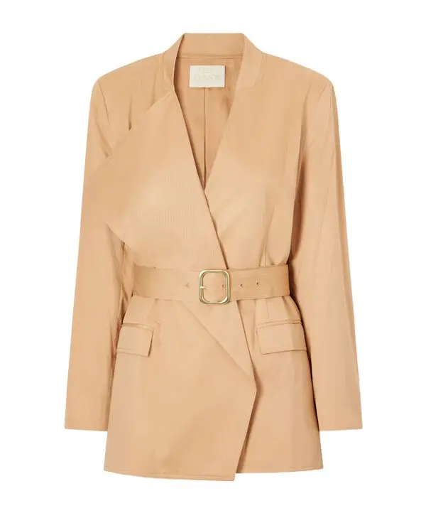 Ulla Johnson Zehra Belted Cotton Blazer