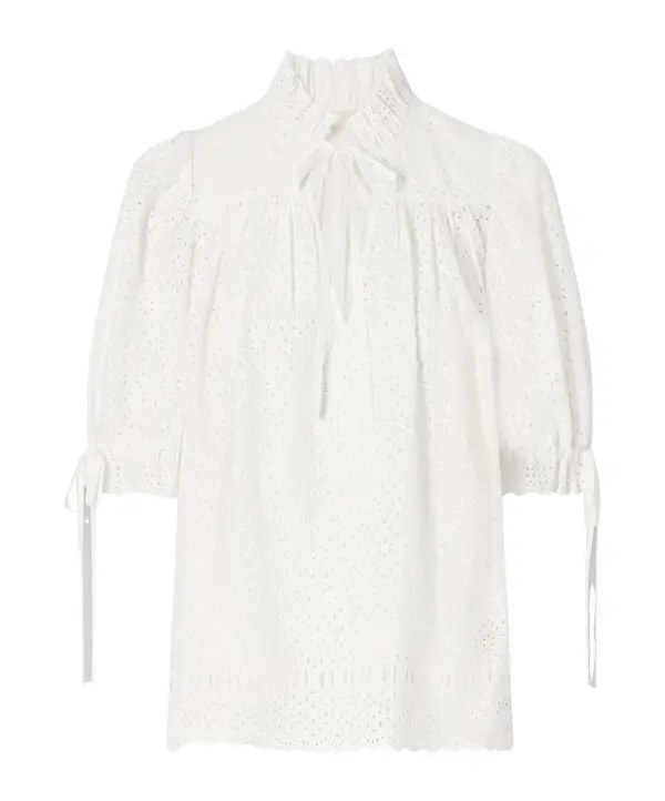 Ulla Johnson Cotton-blend Broderie Anglaise Shirt - No
