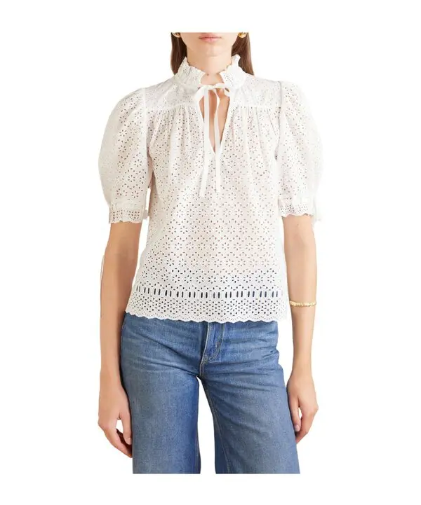 Ulla Johnson Cotton-blend Broderie Anglaise Shirt - No