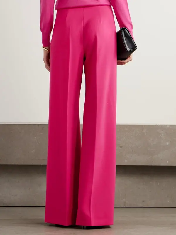 Carolina Herrera Diane Wool Blend Wide-leg Pants