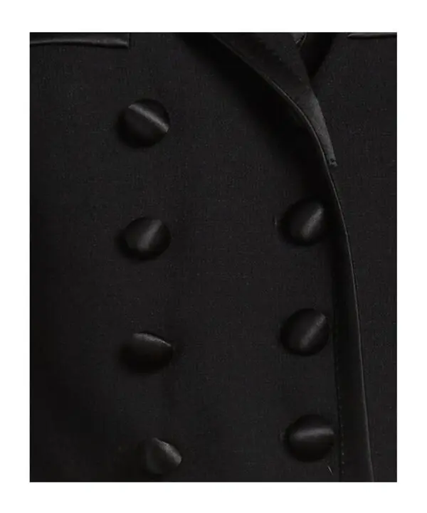 Dolce & Gabbana Double-breasted Blazer With Satin Trims