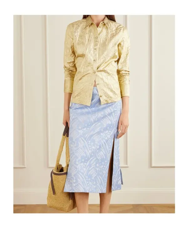 Tory Burch Crushed Silk Shirt