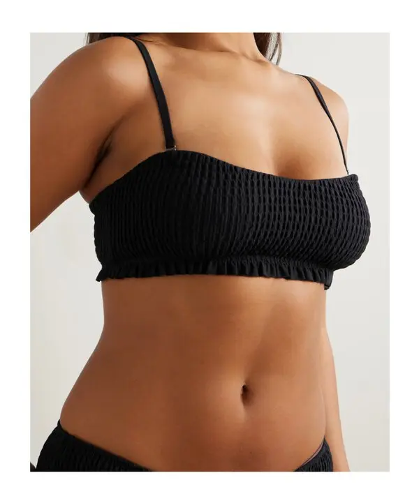 Ulla Johnson Marseille Pleated Bikini Top