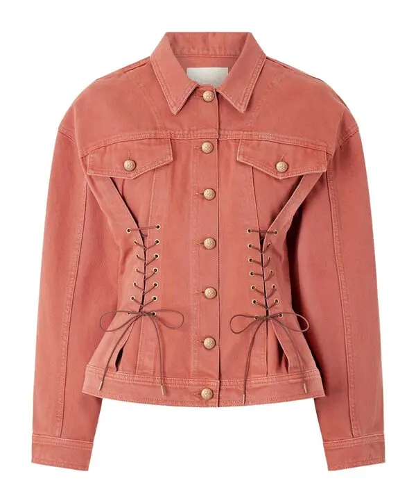 Ulla Johnson Lace-up Jacket - Red