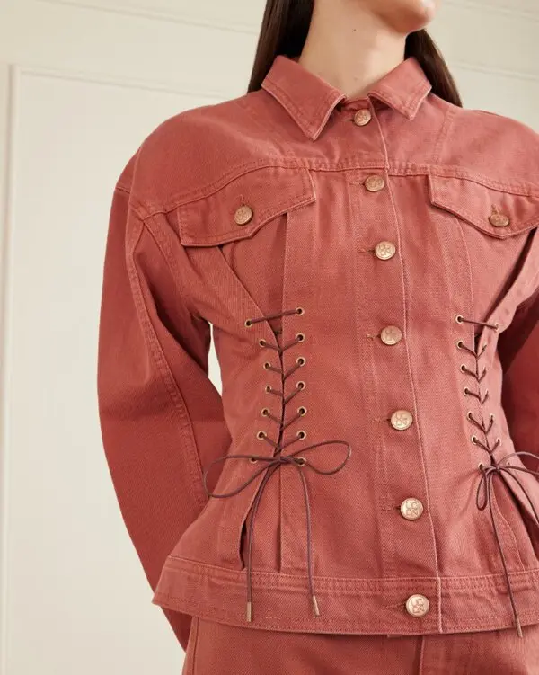 Ulla Johnson Lace-up Detail Tailored Jacket
