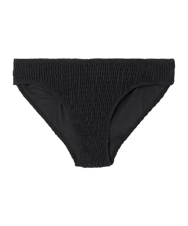 Ulla Johnson Marseille Pleated Bikini Briefs - Black