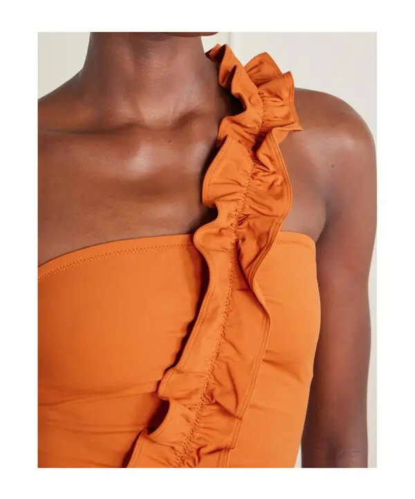 Ulla Johnson One-shoulder Ruffled Swimsuit