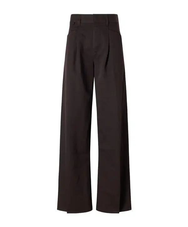Citizens Of Humanity High-waisted Wide-leg Pleated Trousers - Brown