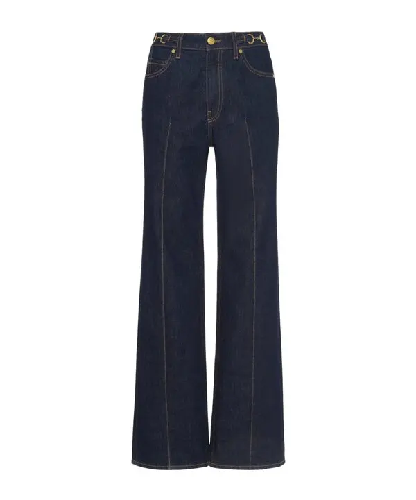 Ulla Johnson Agatha Straight Leg Pintuck Jeans - Tgrs
