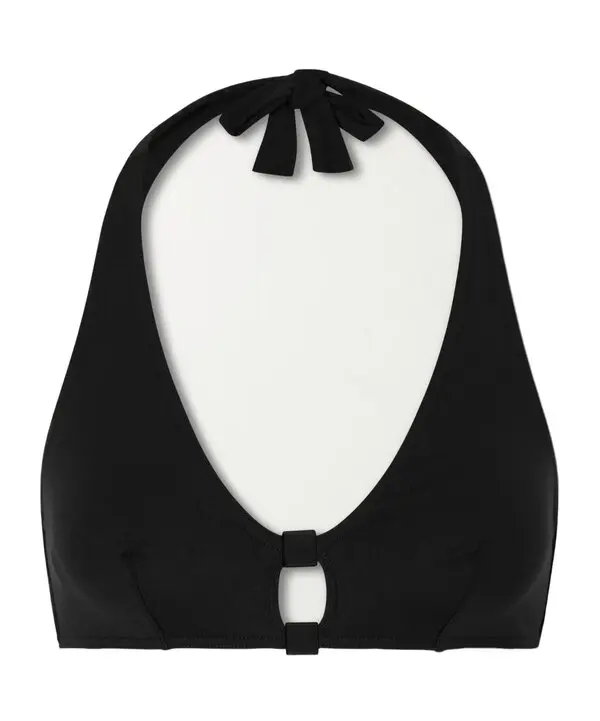 ERES Float Embellished Halterneck Bikini Top - Black