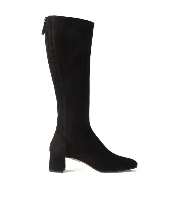 AQUAZZURA Lowheel Tall Boots - Black
