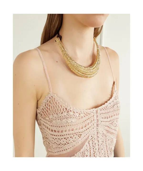 Ulla Johnson Mollie Crochet And Tulle Top