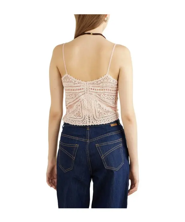 Ulla Johnson Mollie Crochet And Tulle Top