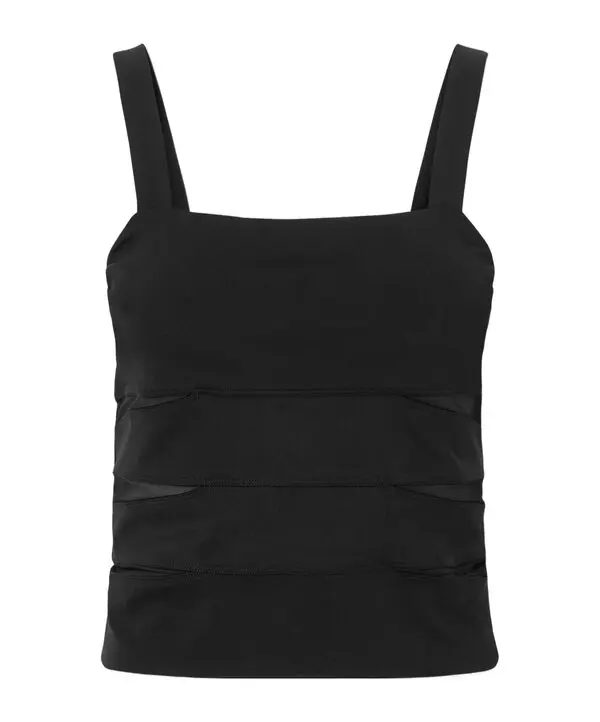 ERES Mesh-paneled Stretch-jersey Tank - Black