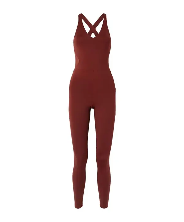 ERES Graham Tulle-trimmed Stretch-jersey Jumpsuit - Red