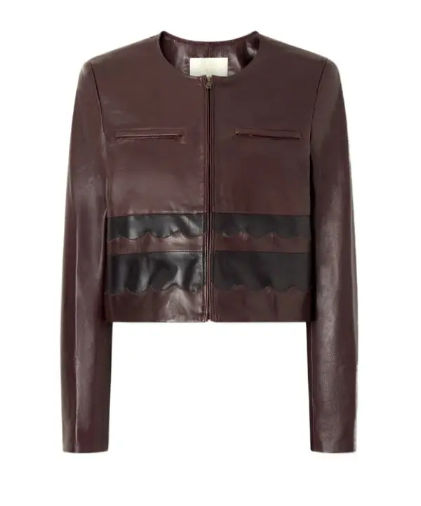 Ulla Johnson Patchwork Leather Jacket - Black