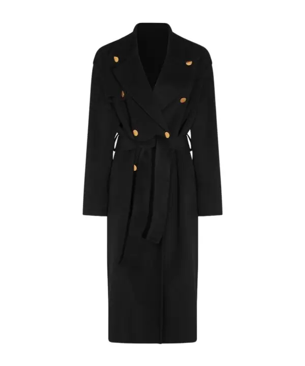 Alberta Ferretti Long Sleeved Belted Coat