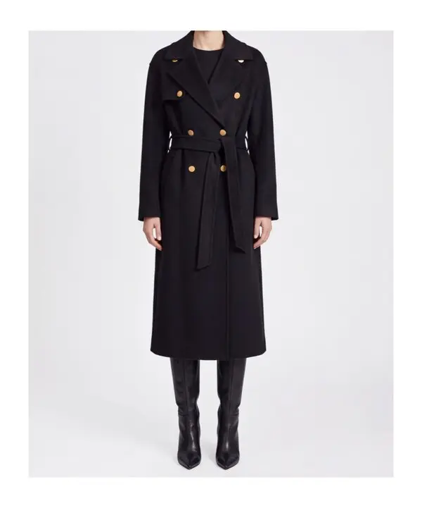 Alberta Ferretti Long Sleeved Belted Coat