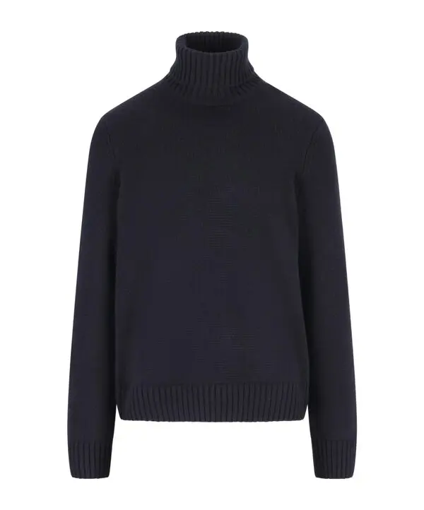Loro Piana Turtleneck Knit Sweater - Black