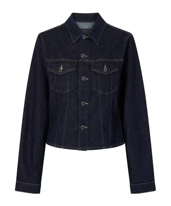 HAIKURE Cherry Denim Jacket - Black
