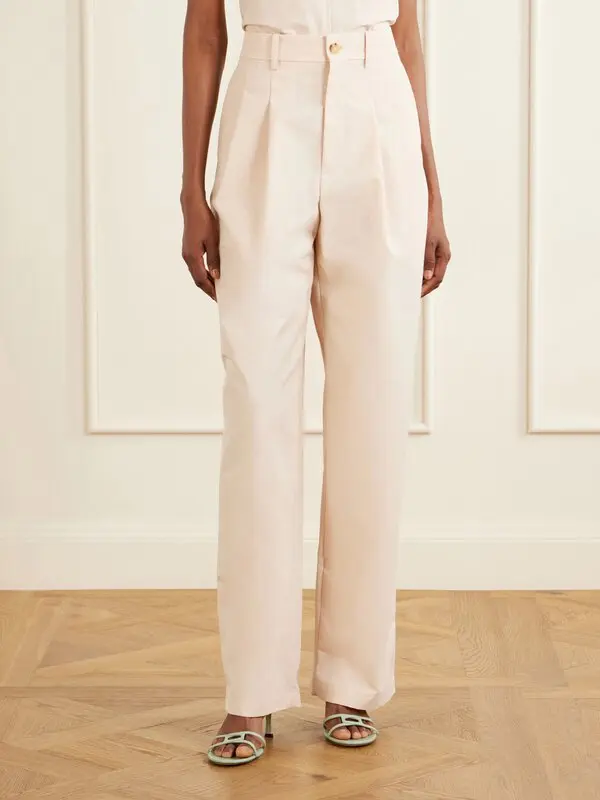 Wardrobe.NYC Pleated Wide-leg Trousers