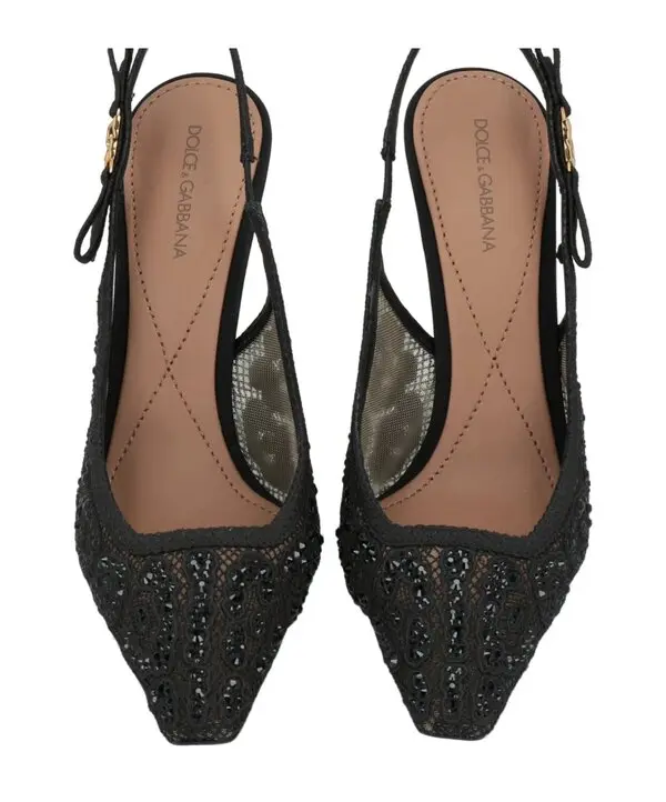Dolce & Gabbana Lace Slingback Pumps