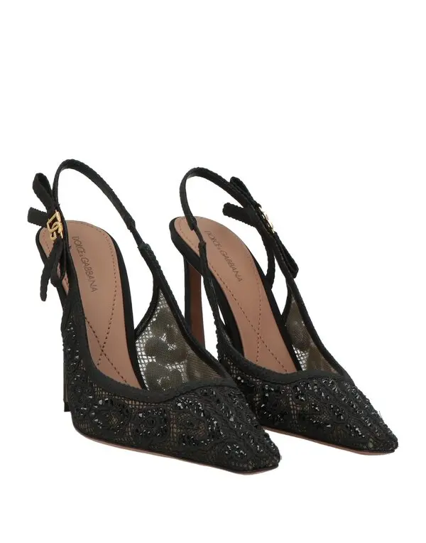 Dolce & Gabbana Lace Slingback Pumps