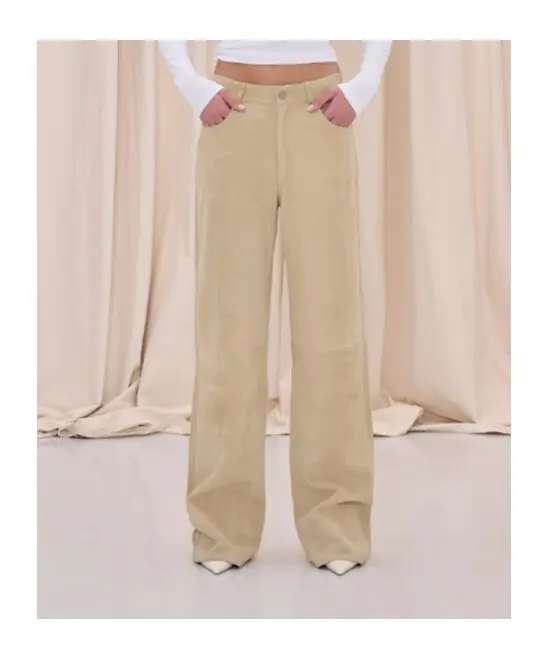 HAIKURE Suede Flare Trousers