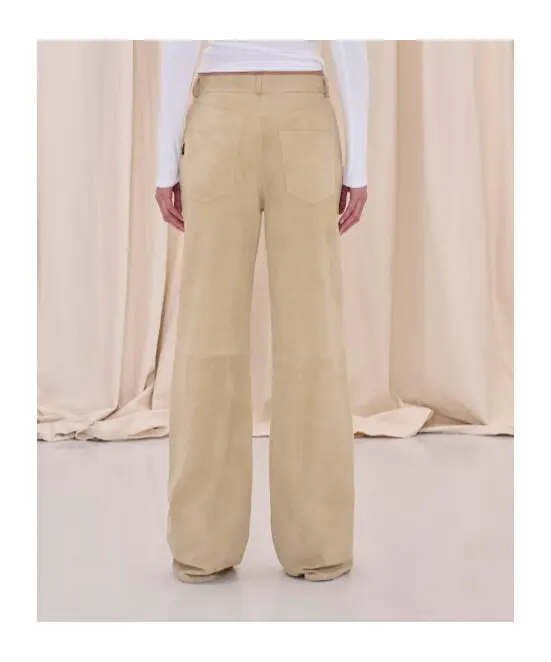 HAIKURE Suede Flare Trousers