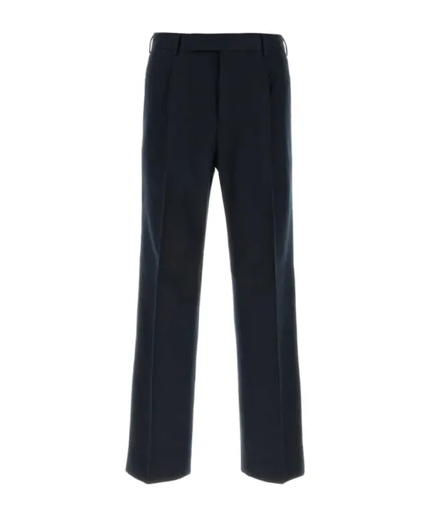 PT TORINO Pleated Straight-leg Trousers - Black