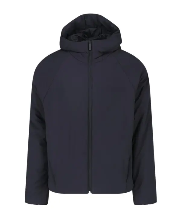Herno Zip-up Hooded Padded Jacket - Black
