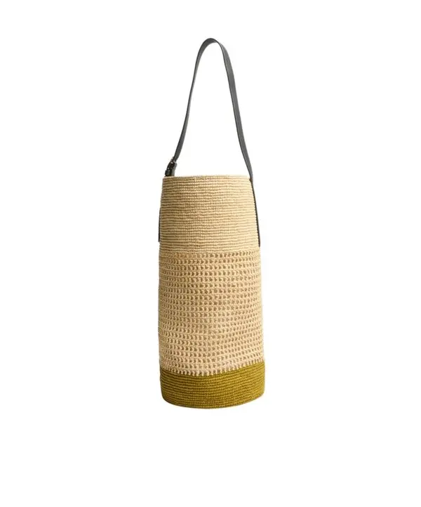 Khaite Woven Bucket Bag - Brown