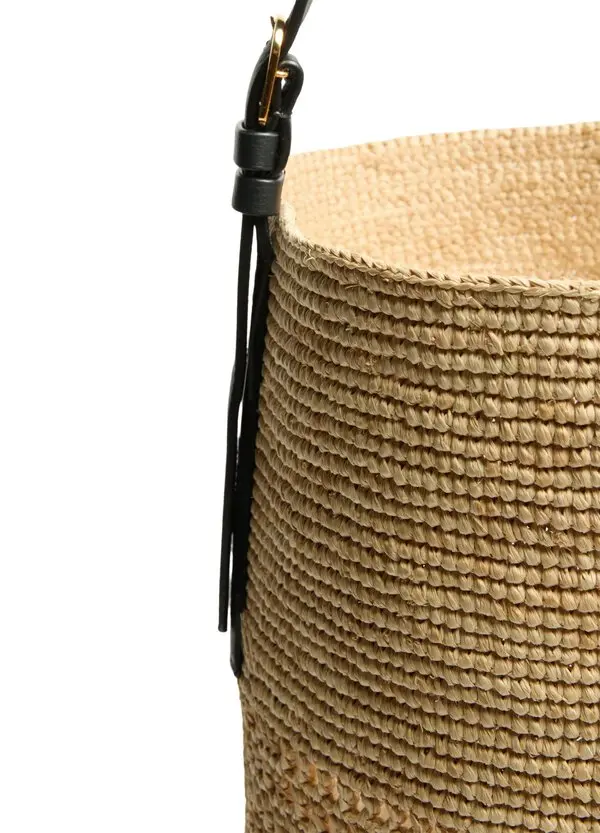 Khaite Woven Bucket Bag