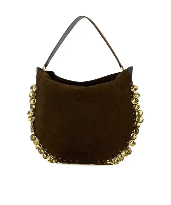 Isabel Marant Étoile Oskan Embellished Hobo Bag - Brown
