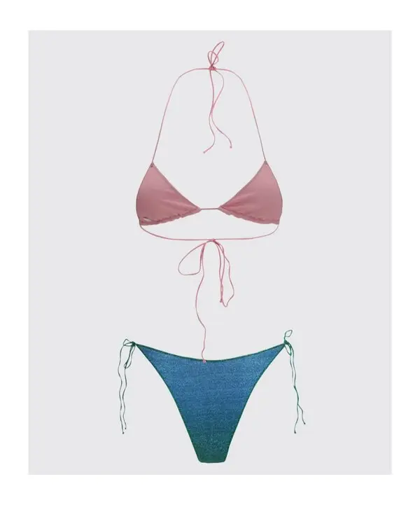 Oseree Two-toned Glitter Lumiere Bikini - No