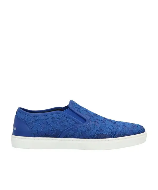 Dolce & Gabbana Lace Slip-on Sneakers - Blue