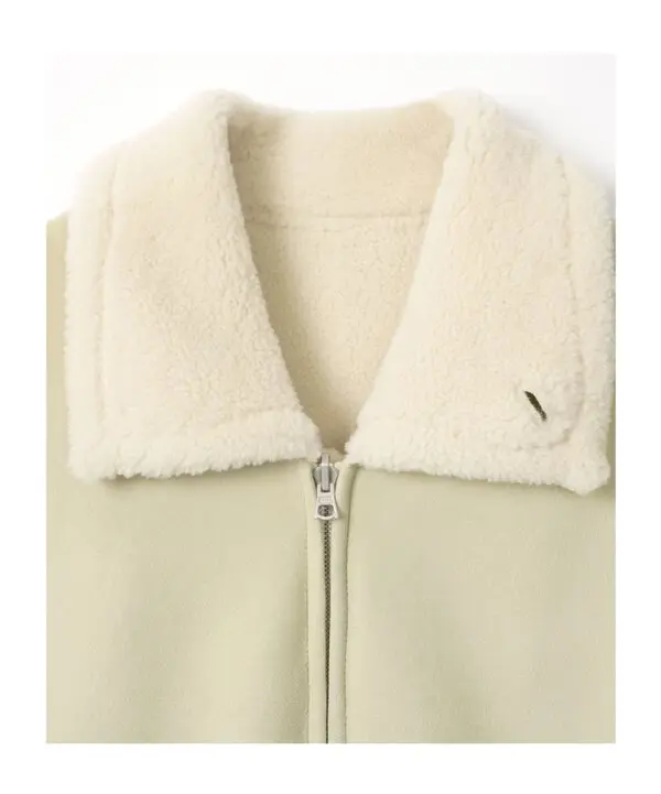 Auralee Long Sleeve Shearling Casual Jacket