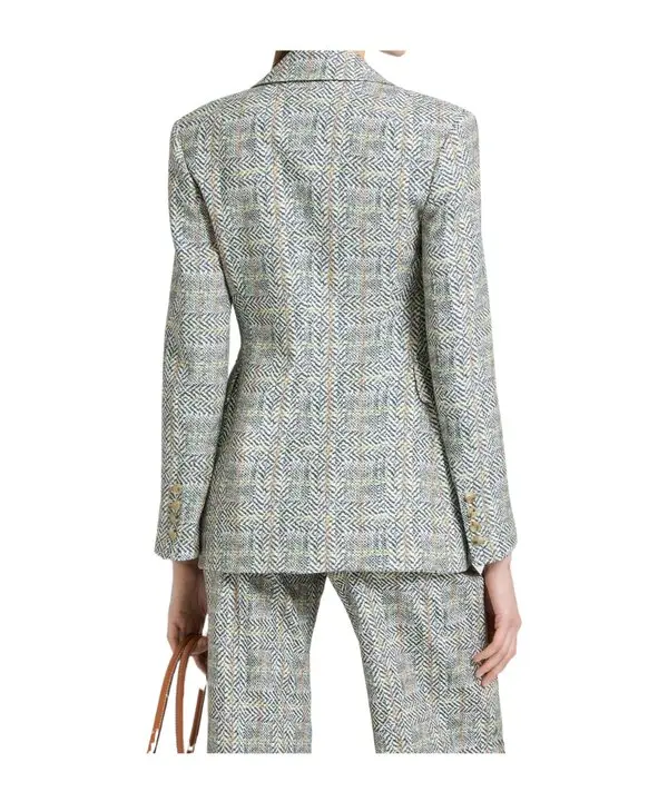 Ermanno Scervino Single-breasted Jacket In Pure Viscose