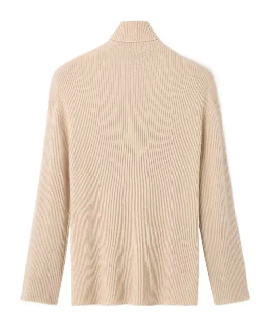 Loro Piana Camino Ribbed Cashmere And Silk Blend Turtleneck Sweater