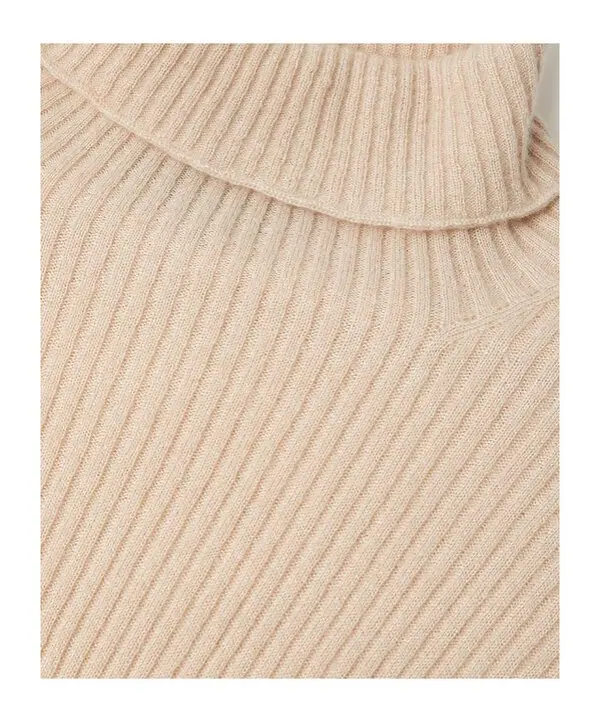 Loro Piana Camino Ribbed Cashmere And Silk Blend Turtleneck Sweater